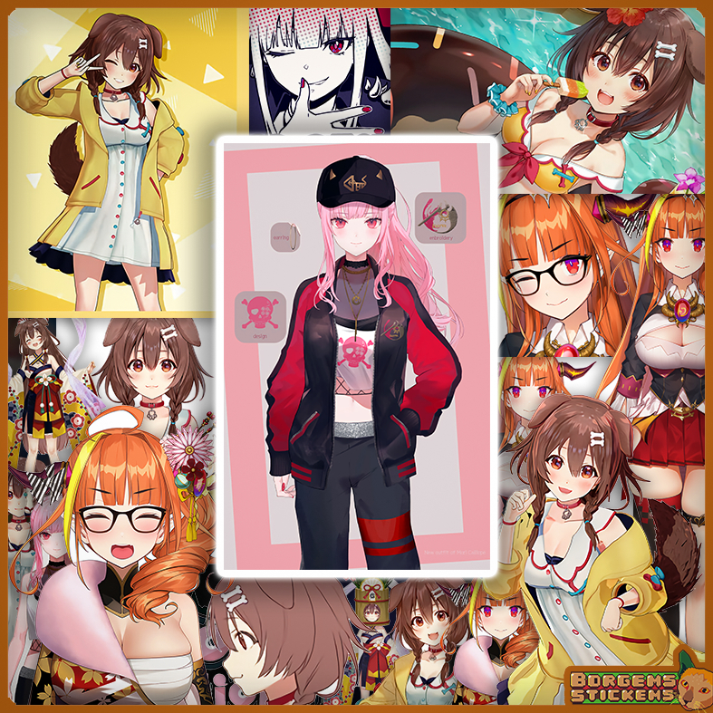 Hololive Virtual Youtuber - Vinyl Waterproof Sticker / Regular Sticker ...