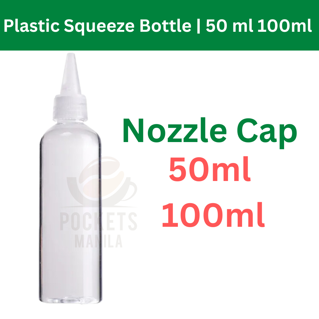 Plastic Bottle with Nozzle | Pet Bottle | Clear Bottle 100ml | Shopee ...