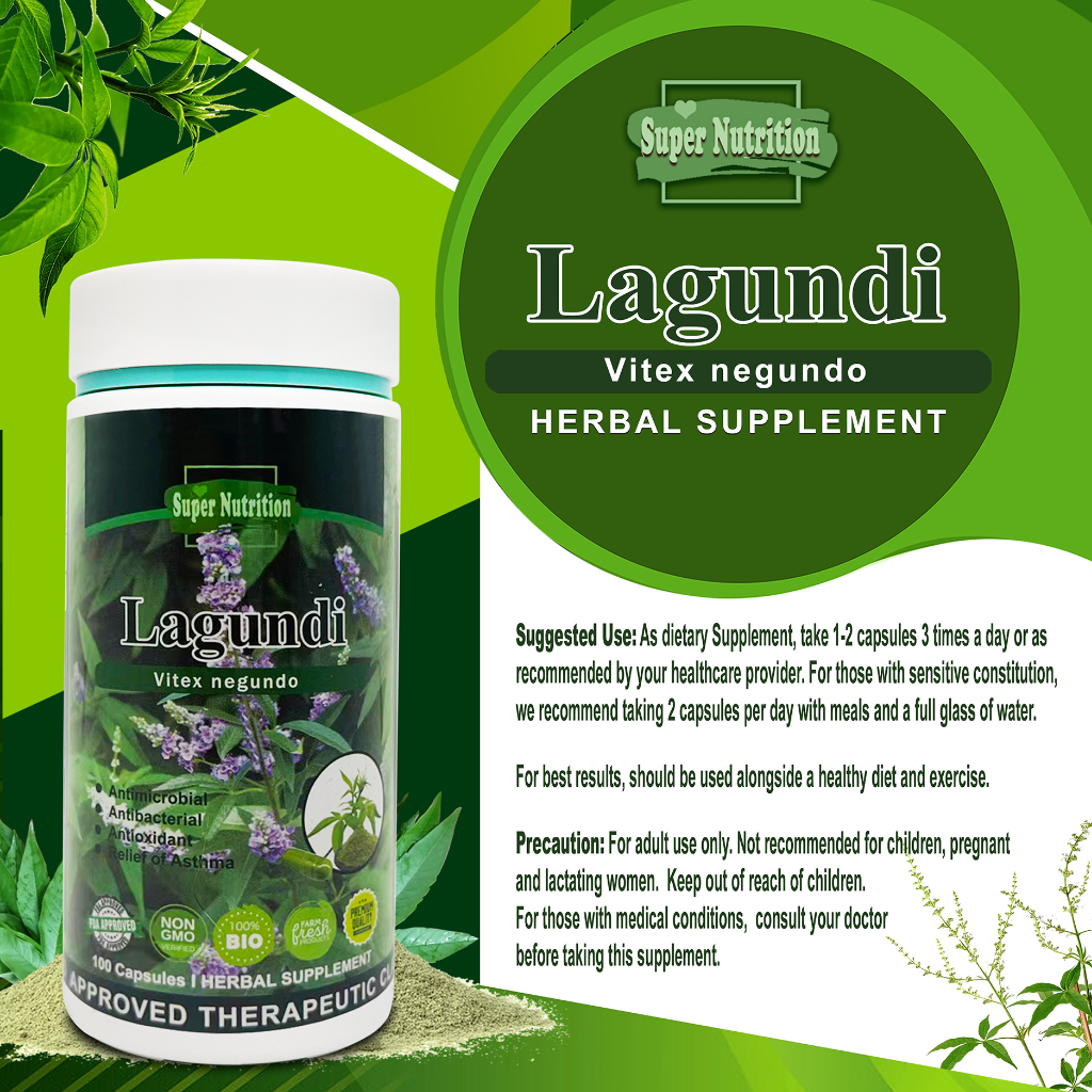 SUPER NUTRITION LAGUNDI HERBAL CAPSULE 500mg 100pcs | Shopee Philippines