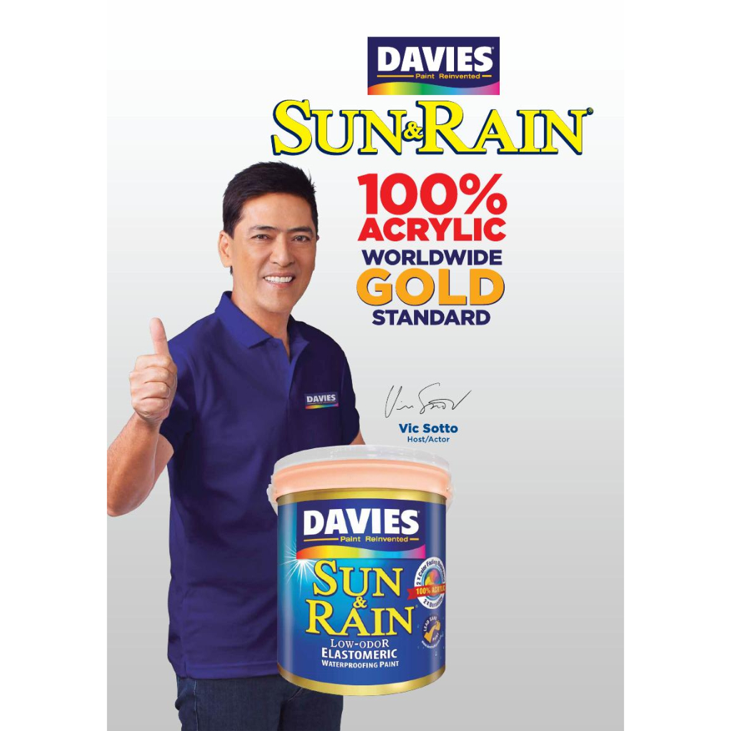 Davies Sun and Rain Premium Elastomeric Paint- 16 Liters(White ...
