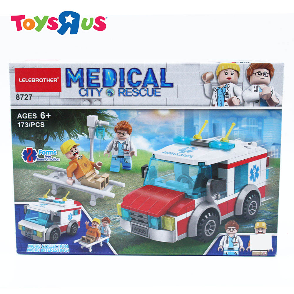 Lele Brother Building Blocks 8727 Medical City Rescue (173pcs) | Shopee ...