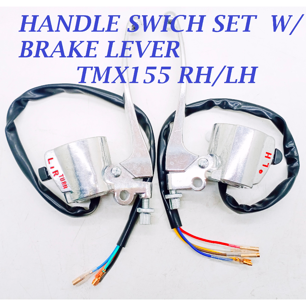 MOTORCYCLE HANDLE SWITCH SET W/ BRAKE LEVER - TMX 155 (RH/LH) | Shopee ...