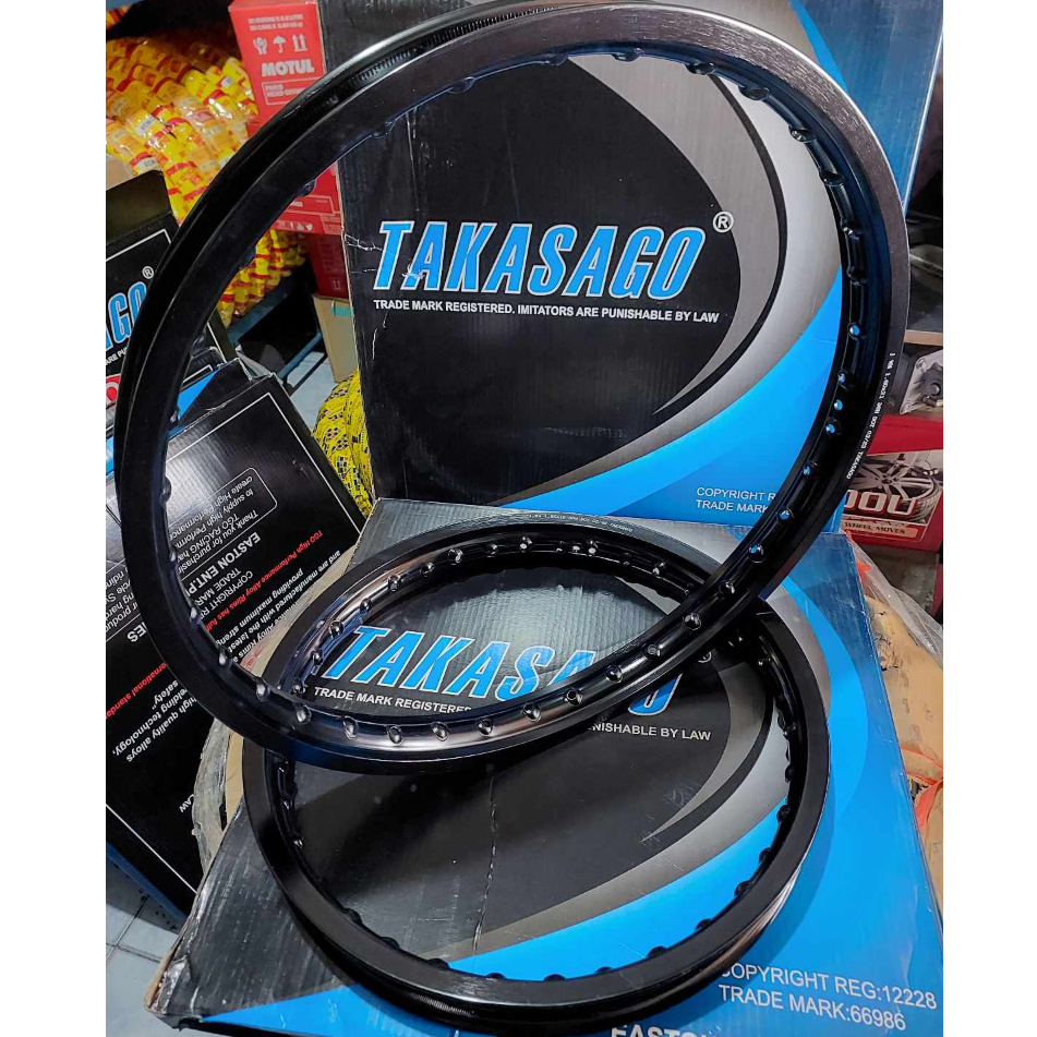 takasago 18 21 alloy rim set black 36 holes | Shopee Philippines