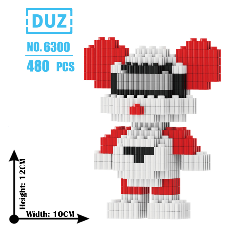 【DUZ】Bear Blocks Building Blocks Cartoon Series Educational Toys Kaws ...