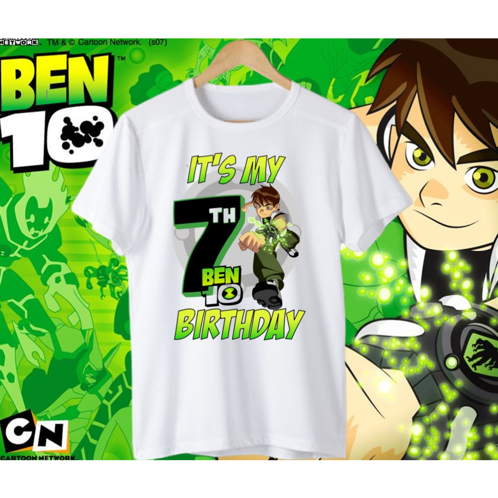 BEN.BEN HAPPY BIRTHDAY SHIRT FOR KIDS FIT TO 1-12 YEARS OLD | Shopee ...