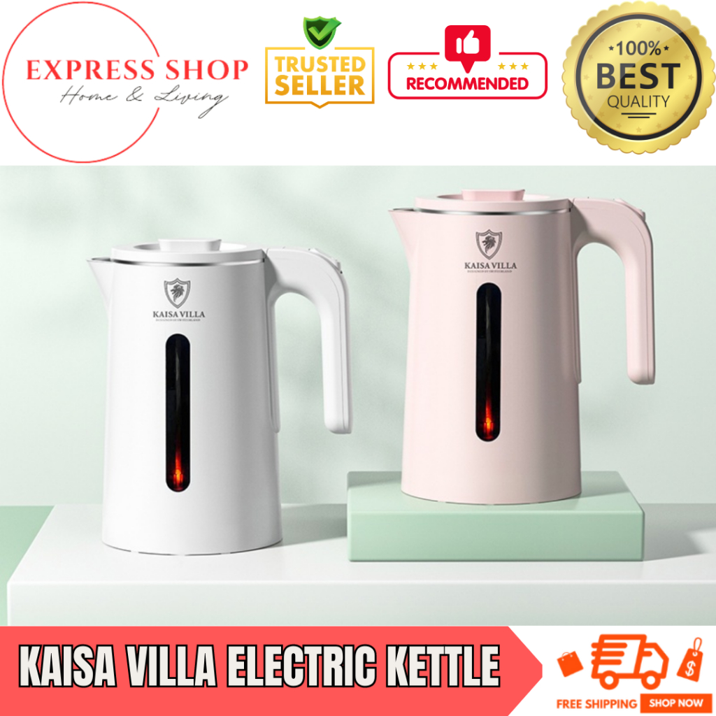 KAISA VILLA ELECTRIC KETTLE PASTEL COLORS ANG STAINLESS/ HEATER KETTLE ...