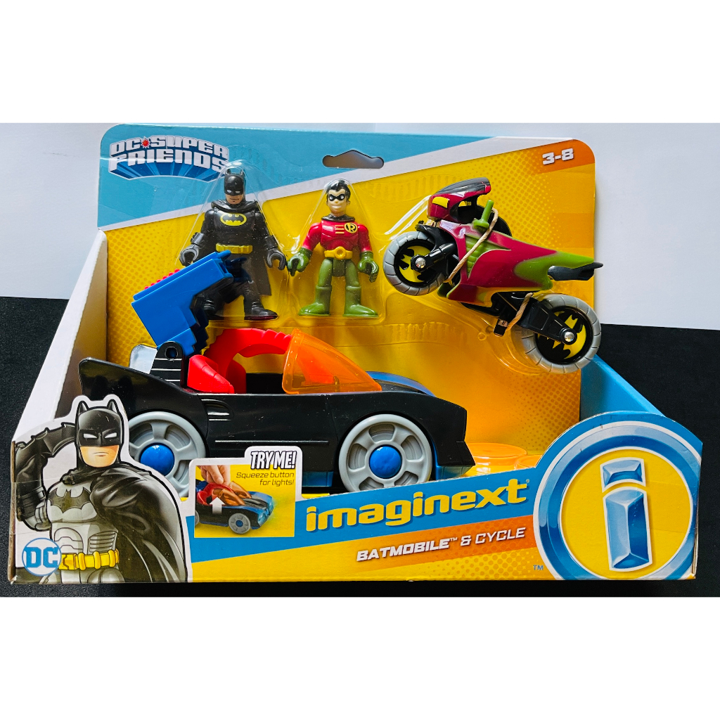 Fisher Price Imaginext - DC Super Friends - Batmobile & Cycle (H4 ...