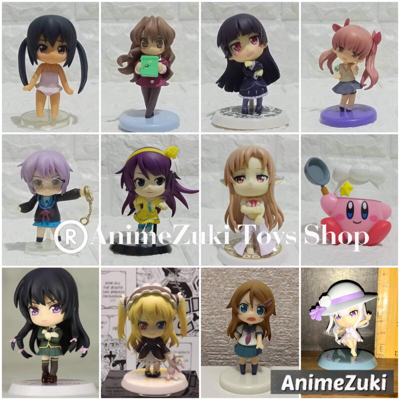 Authentic Assorted Anime Girls Chibi Figure (per piece) | Shopee ...