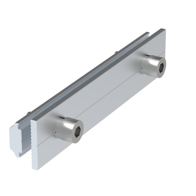 Solar panel mounting aluminum rail connector rail splice kits | Shopee ...