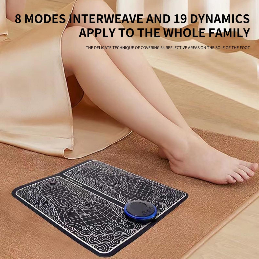 Japan Electric EMS Foot Massage Pad Relief Fatigue Micro Current Pulse ...