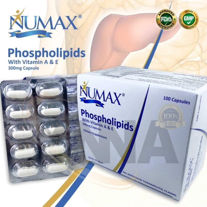 Numax Phospholipids w/ Vitamin A and E (100capsules/Box) | Shopee ...