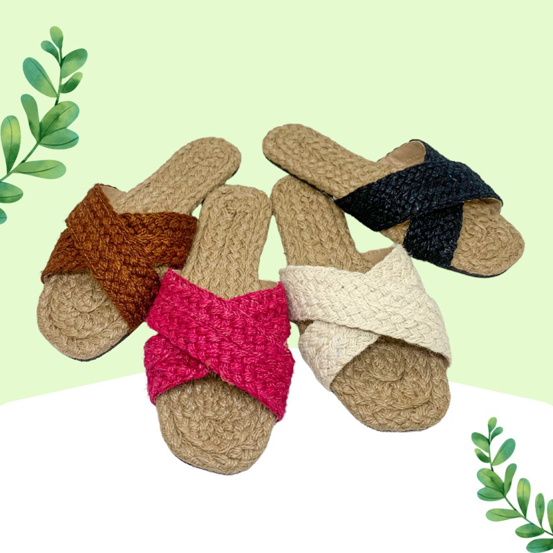 MOANA crossing strap abaca sandals - Liliw-made sandals for women ...