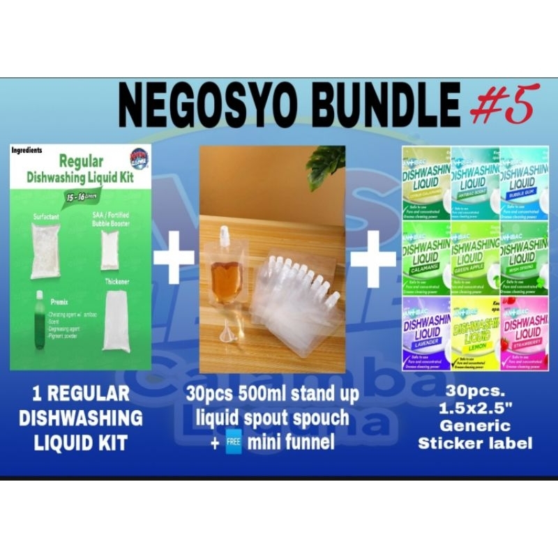 DIY DISHWASHING LIQUID KIT (NEGOSYO BUNDLE) | Shopee Philippines