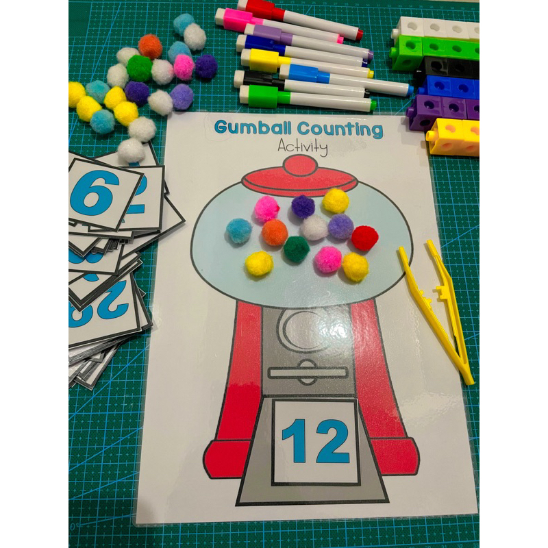 GUMBALL COUNTING LAMINATED ACTIVITY | Shopee Philippines
