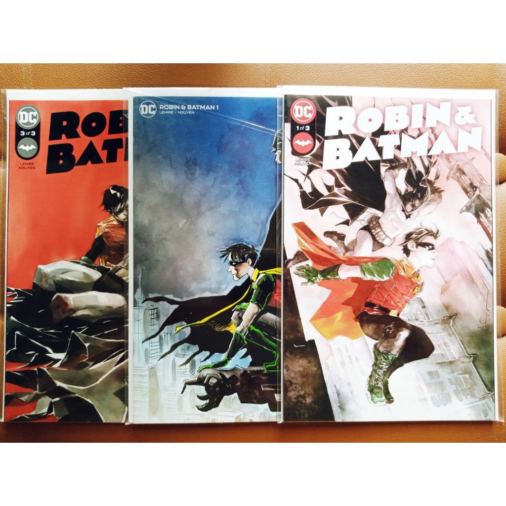 Robin and Batman 1-3 DC Comic Book VF 2022 TPB style cover & spine with ...