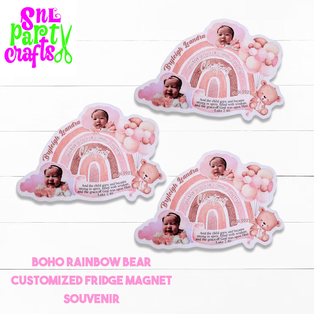 Bear Boho Rainbow Ref magnet souvenir birthday Bear giveaways ...