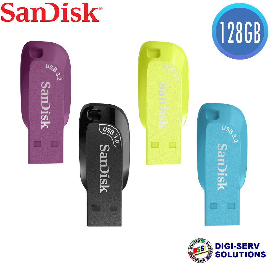 Sandisk Ultra Shift 128GB USB 3.0 Flash Drive Color Variation (Black ...