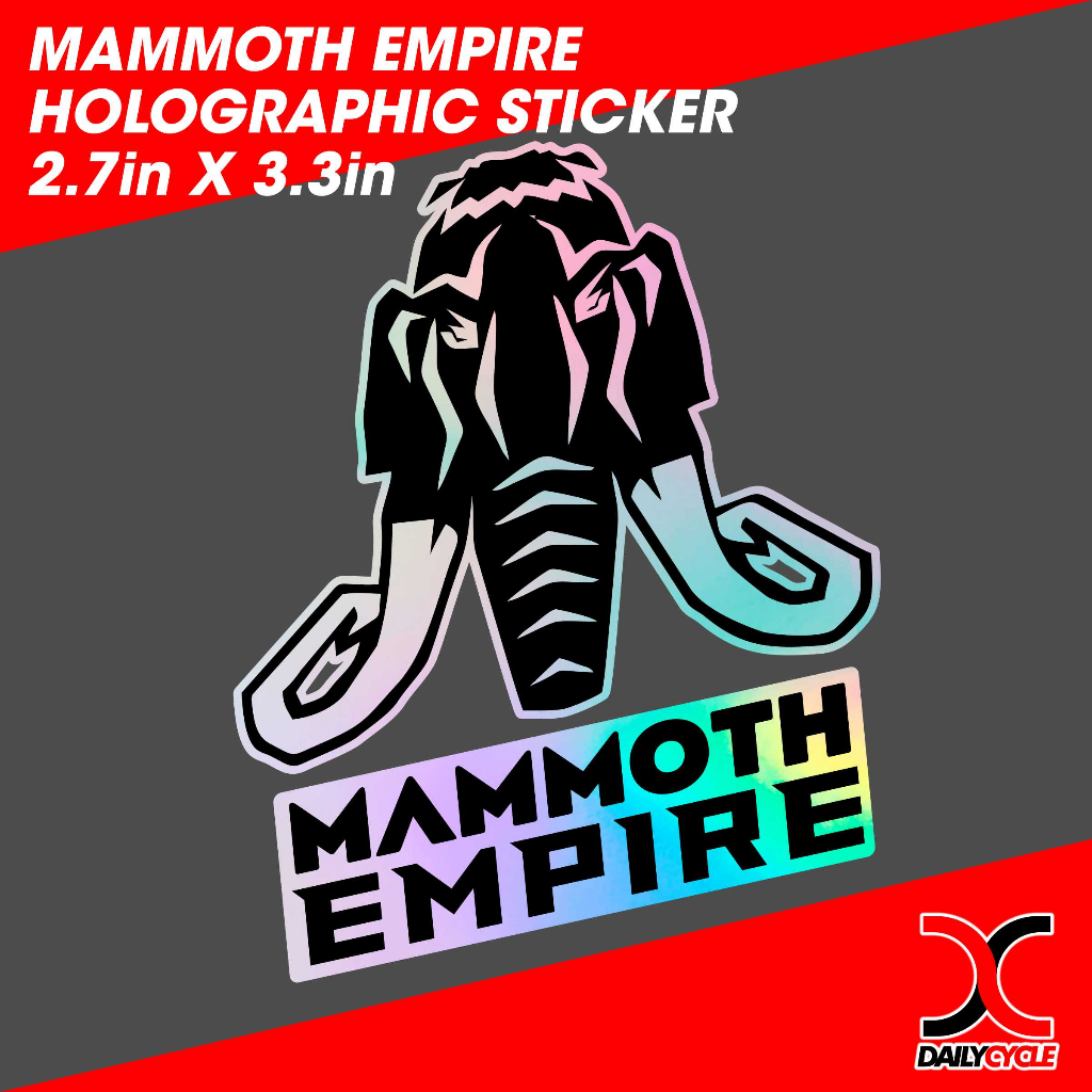 MAMMOTH EMPIRE HOLOGRAPHIC STICKER | Shopee Philippines