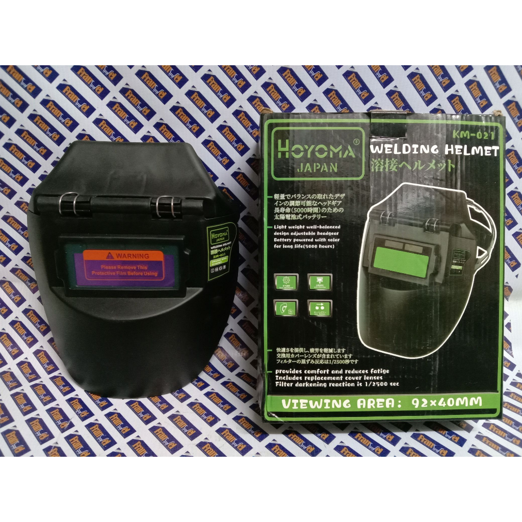 HOYOMA JAPAN AUTO DARKENING WELDING HELMET KM-021 | Shopee Philippines