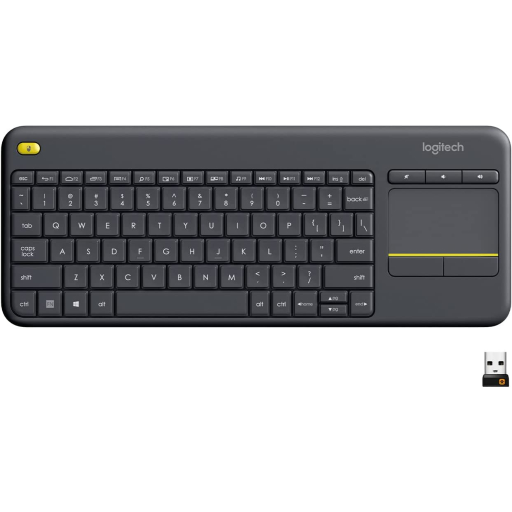 Logitech K400Plus wireless touch keyboard with built-in multi-touch ...
