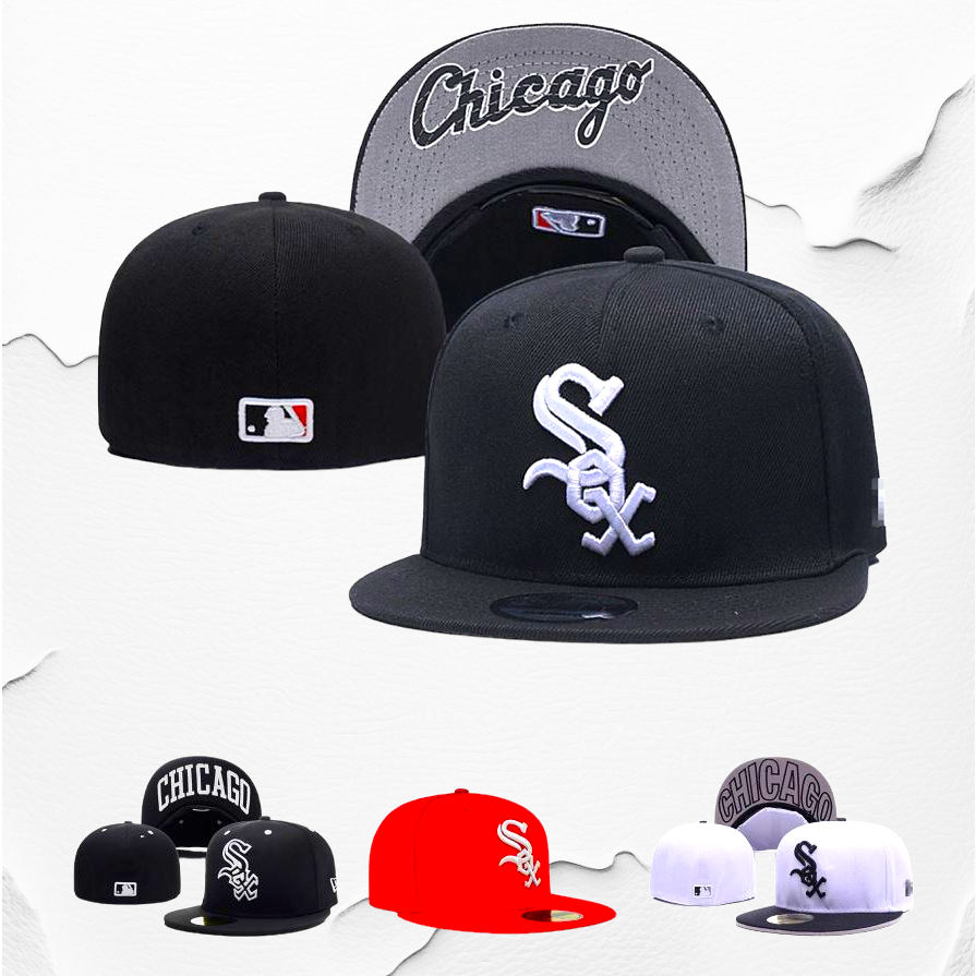Chicago High Quality Closed Baseball Cap Fashion Hat MLB | Shopee ...