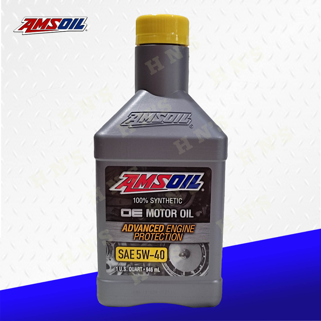 AMSOIL OE 5W-40 Fully Synthetic Engine Oil 1 qt ( for gasoline engines ...