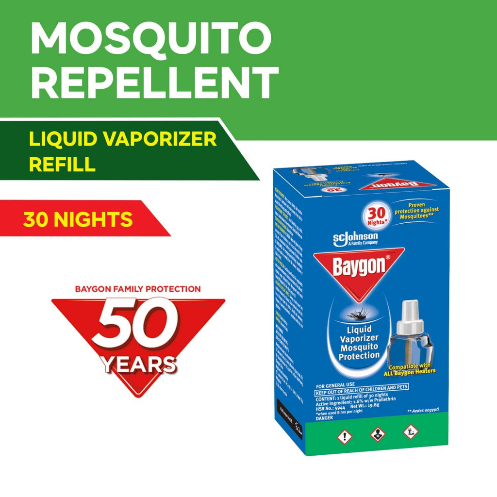 Baygon Liquid Vaporizer - Refill 19.8g/30nights | Shopee Philippines
