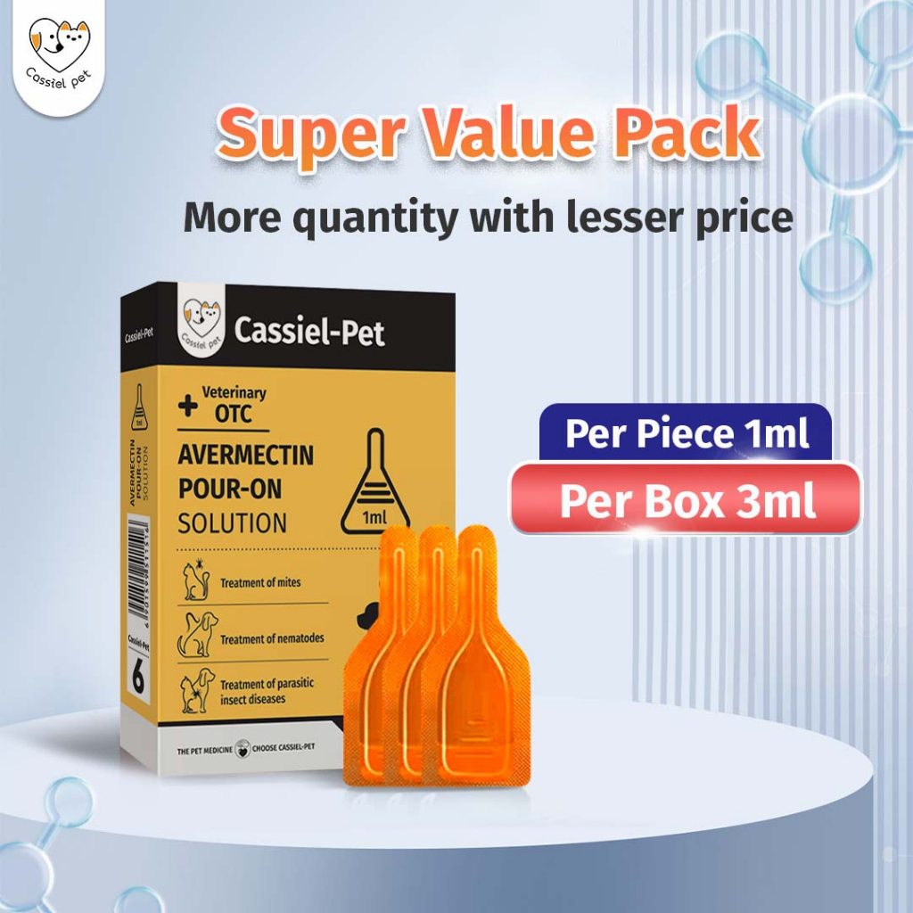 Cassiel Pet Tick and Flea Spot Treatment for Cat & Dog Anti-Flea Anti ...