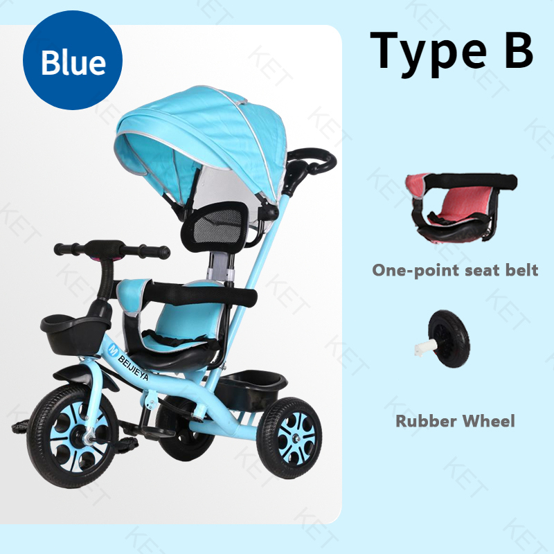 4 In 1 kids bike baby tricycle Children Tricycle Baby Stroller kids ...