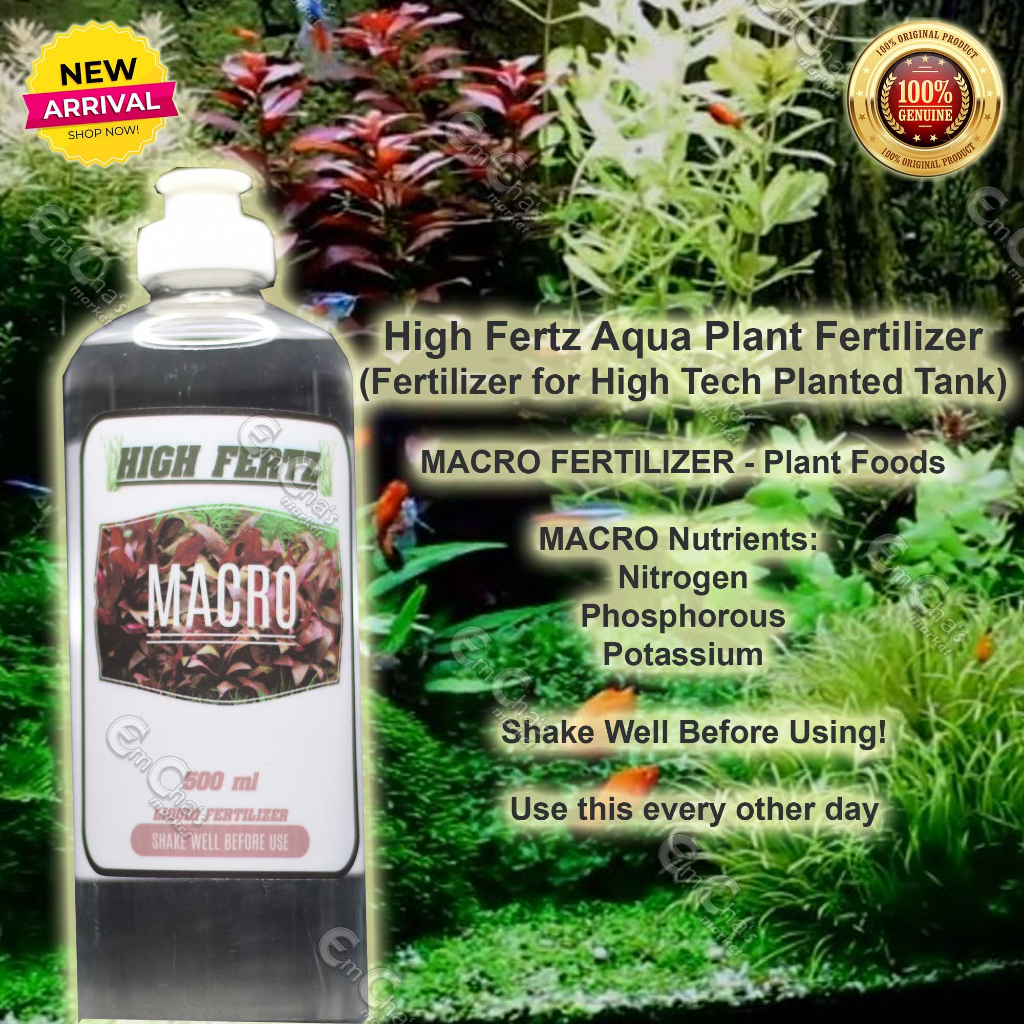 Hi Fertz Large 500ml Aquaplant Macro Liquid Fertilizer (Fmed) (Plnt ...