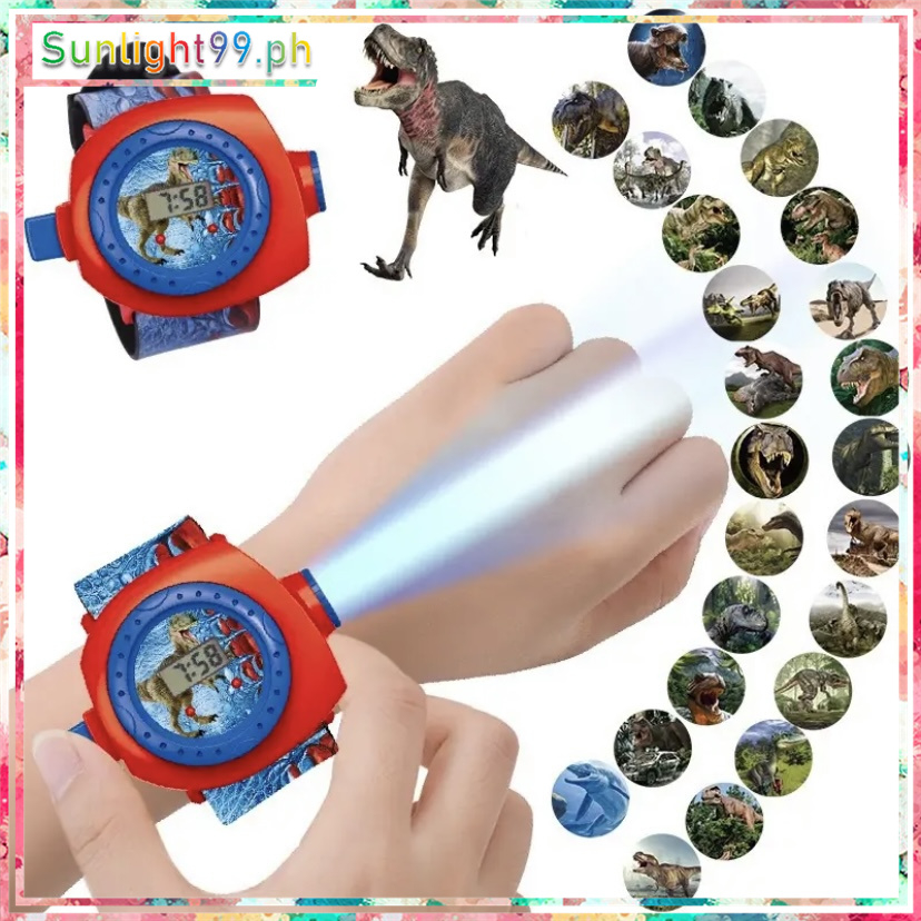 Cartoon watch for kids children’s watch with lid cartoon projector ...