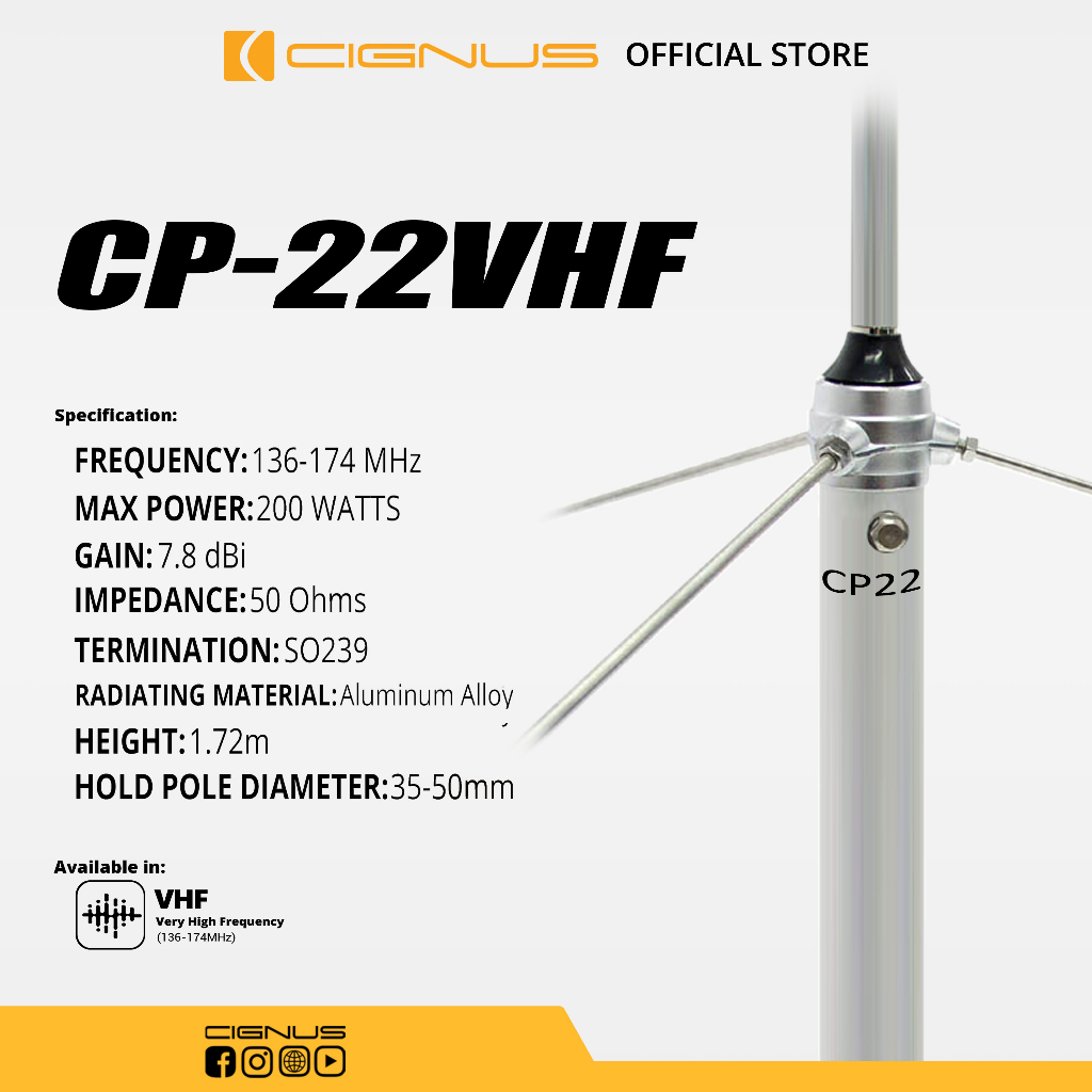CP22 VHF OUTDOOR ANTENNA | Shopee Philippines