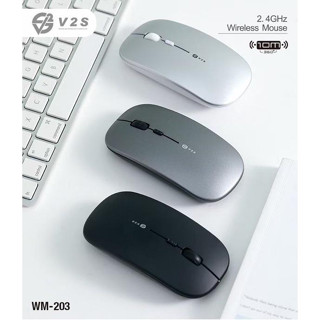 V2S WM203 Wireless 2.4GHz for Laptop PC Computer Portable Silent Click ...
