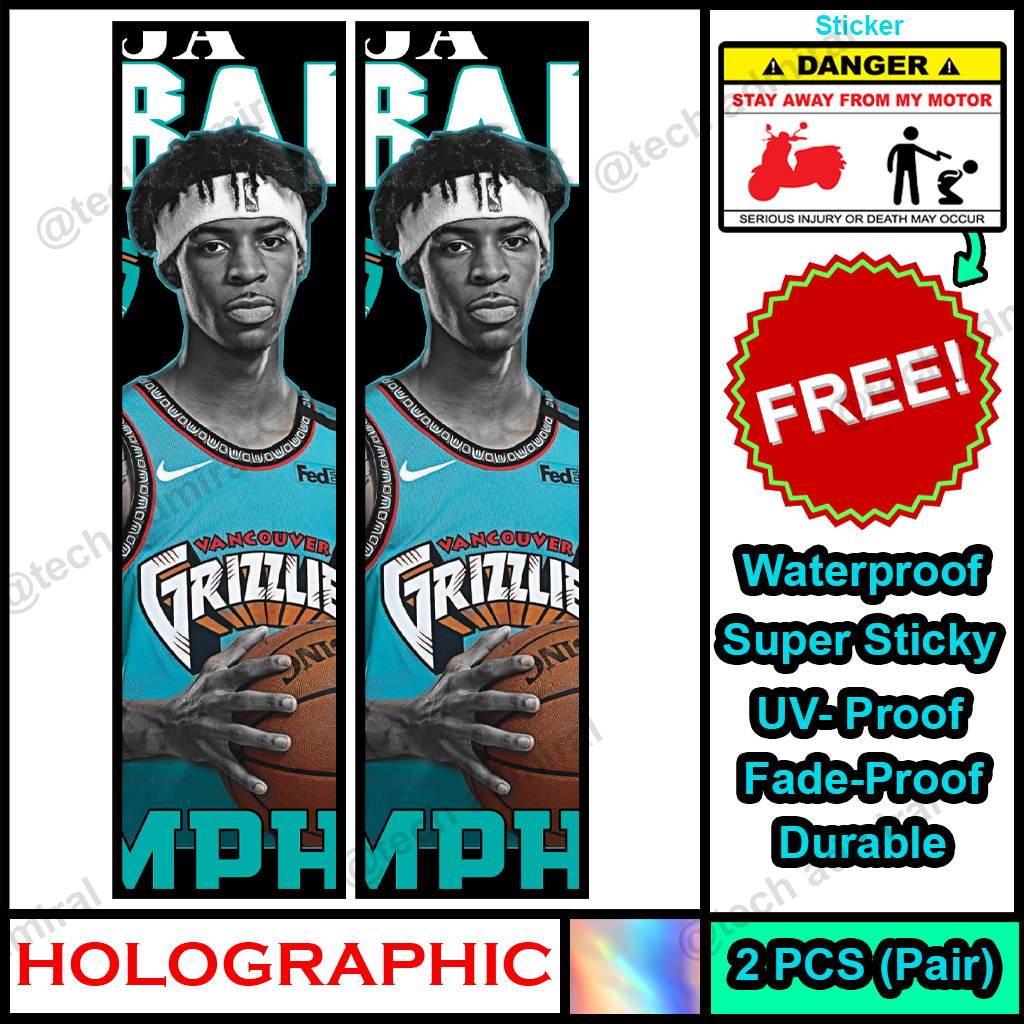 Top Box Sticker Waterproof NBA Ja Morant (HOLOGRAPHIC) | Shopee Philippines