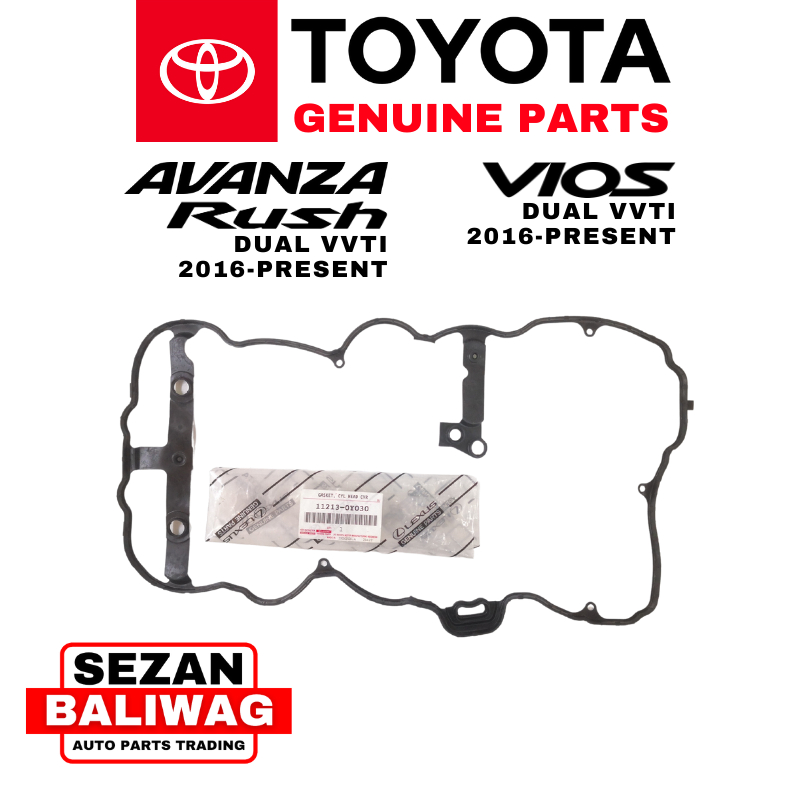 ORIGINAL TOYOTA VALVE COVER GASKET AVANZA RUSH VIOS DUAL VVTI 2016-2022 ...