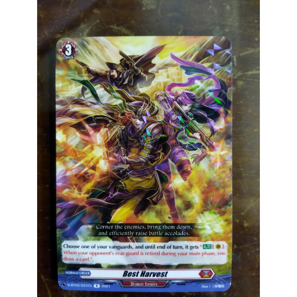 CFV Best Harvest Rare Order DBT03 Cardfight Vanguard English | Shopee ...