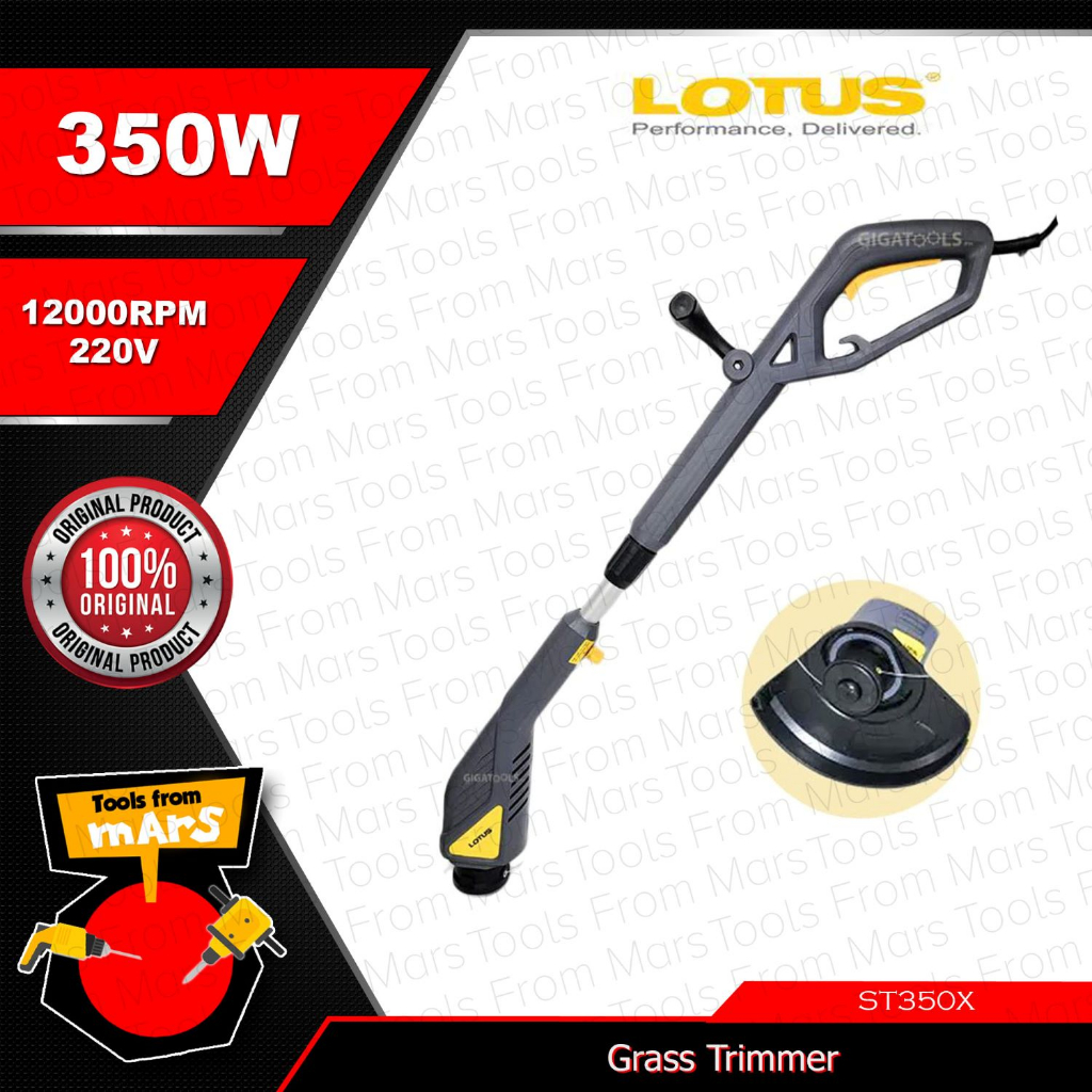 LOTUS Grass Trimmer 350W Electric Grass Cutter Lawn Mower Edger String ...