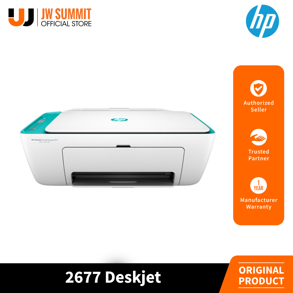 HP 2677 Deskjet Ink Advantage All-In-One Printer - Teal (Y5Z04B ...