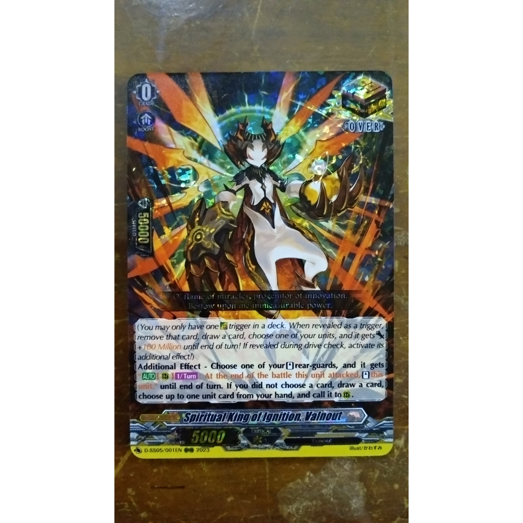 CFV Spiritual King of Ignition, Valnout ORRR Over Trigger D-SS05 DZ-BT01 Cardfight Vanguard ...