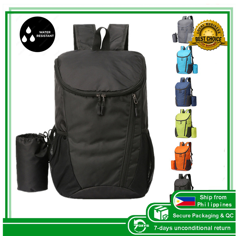 Spot Outdoor Women Men Nylon Black Ultralight Backpack Football Bag ...