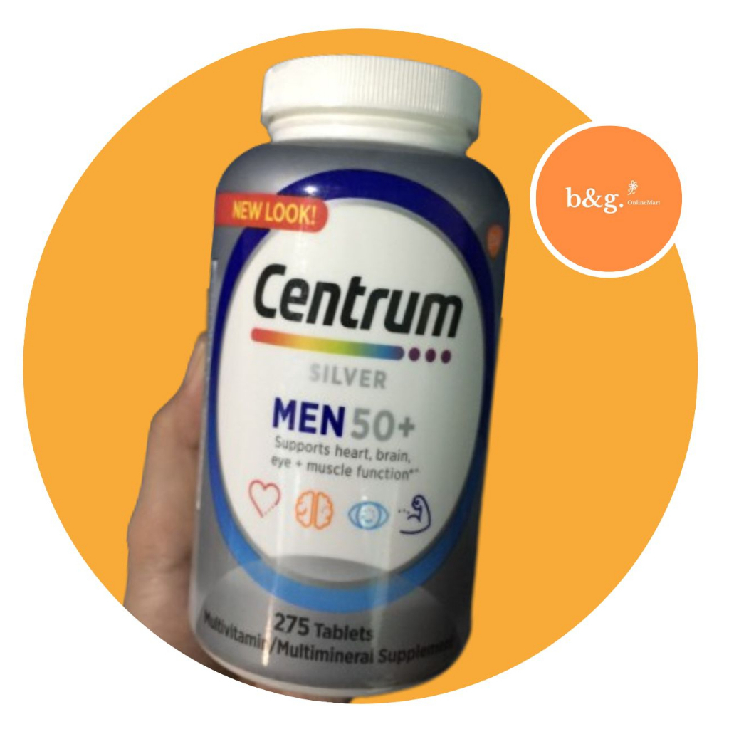 Centrum Silver Men 50+,275tablets (fresh from USA) | Shopee Philippines