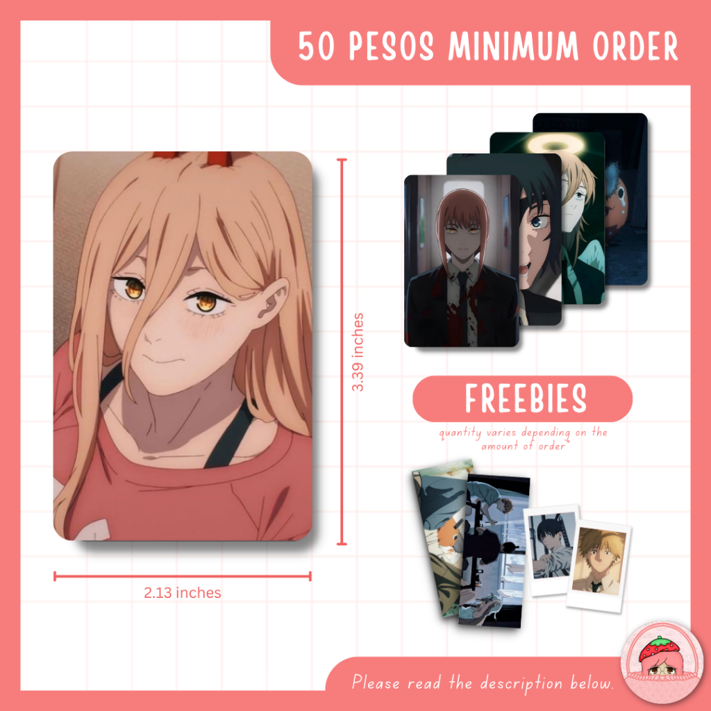 CHAINSAW MAN CSM ANIME PC PHOTOCARD UNOFFICIAL FANMADE PRINT | Shopee ...