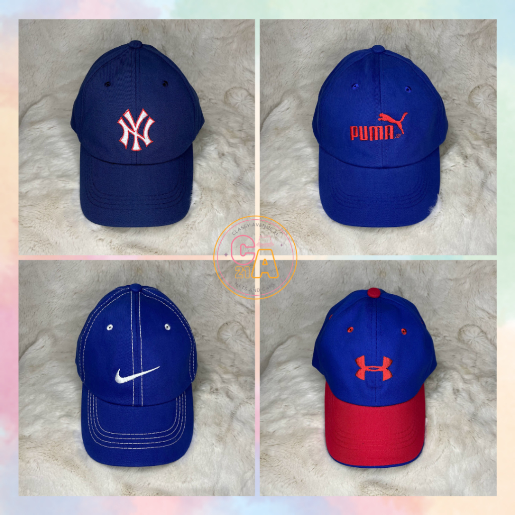 Part 3/5 Royal Blue & Navy Blue Baseball Cap for KIDS Embroidered ...