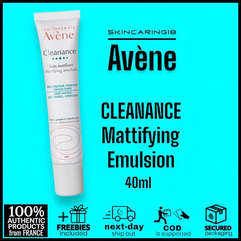 AVENE CLEANANCE Mattifying Emulsion Cream 40ml by SkinCaring18 (Anti ...