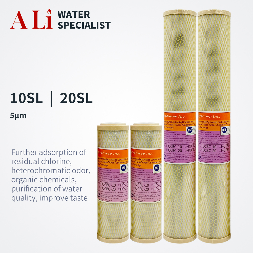 Hydrosep/Hydropure Water Filter 20 inches Carbon Block Filter CTO 10 ...