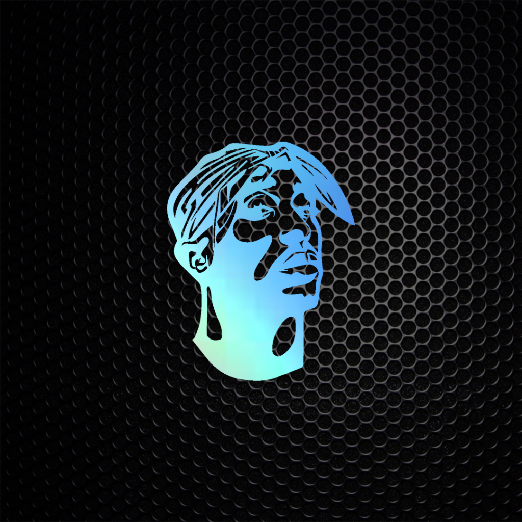 Tupac Shakur WATERPROOF STICKER VINYL decal for phone, mug, motor, car ...