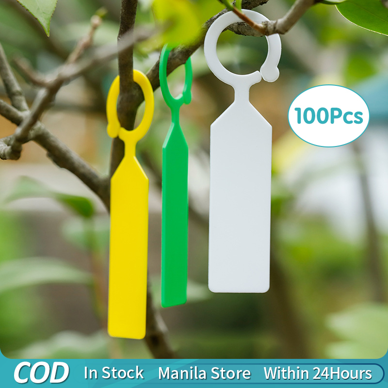 100pcs Plant Tag Plastic Hanging Waterproof Tagging Garden Label Pot ...