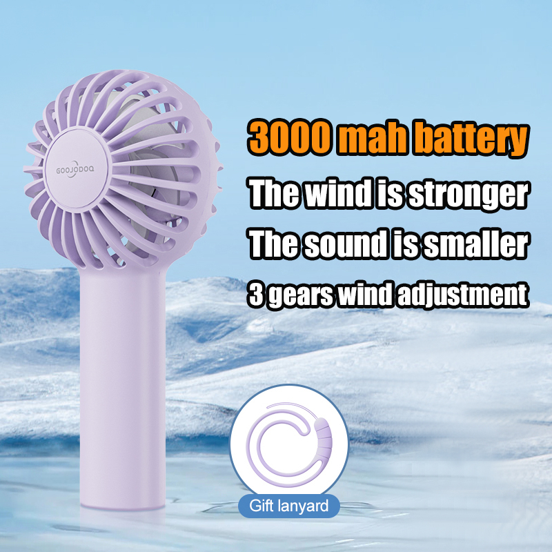 GOOJODOQ Portable Mini Fan Rechargeable for School Kids Electric Small ...