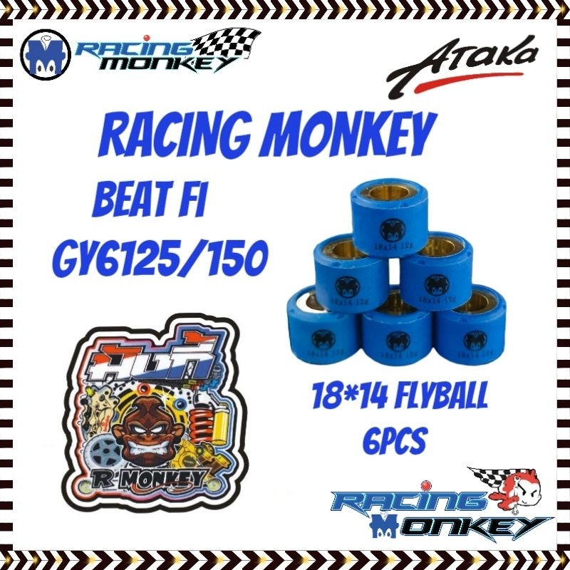 RACING MONKEY FLYBALL GY6/BEAT FI/SUPER8 8G/9G/10G/11G/12G 13G 14G ...