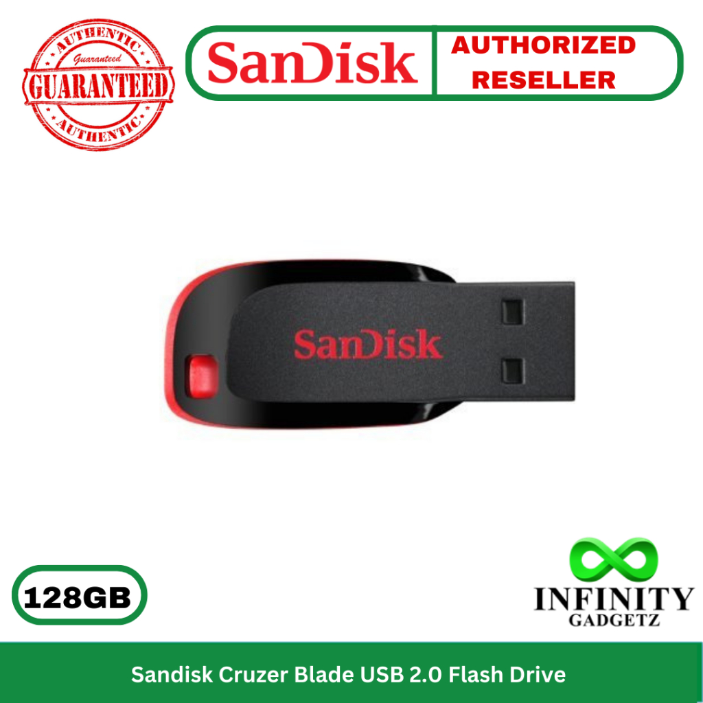 SanDisk Cruzer Blade 128GB USB 2.0 Flash Drive | Shopee Philippines